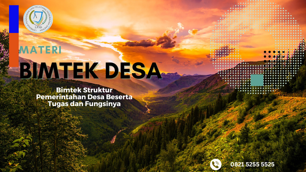Jadwal Bimtek Nasional Mengenai Pemerintahan Desa Tahun 2025